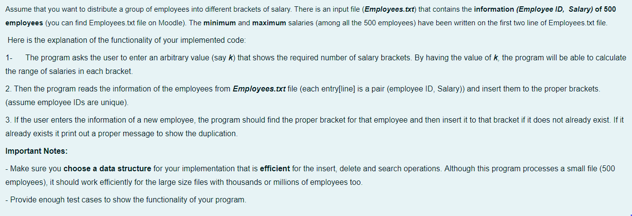 Solved Java programming The inputs from the Employees.txt | Chegg.com