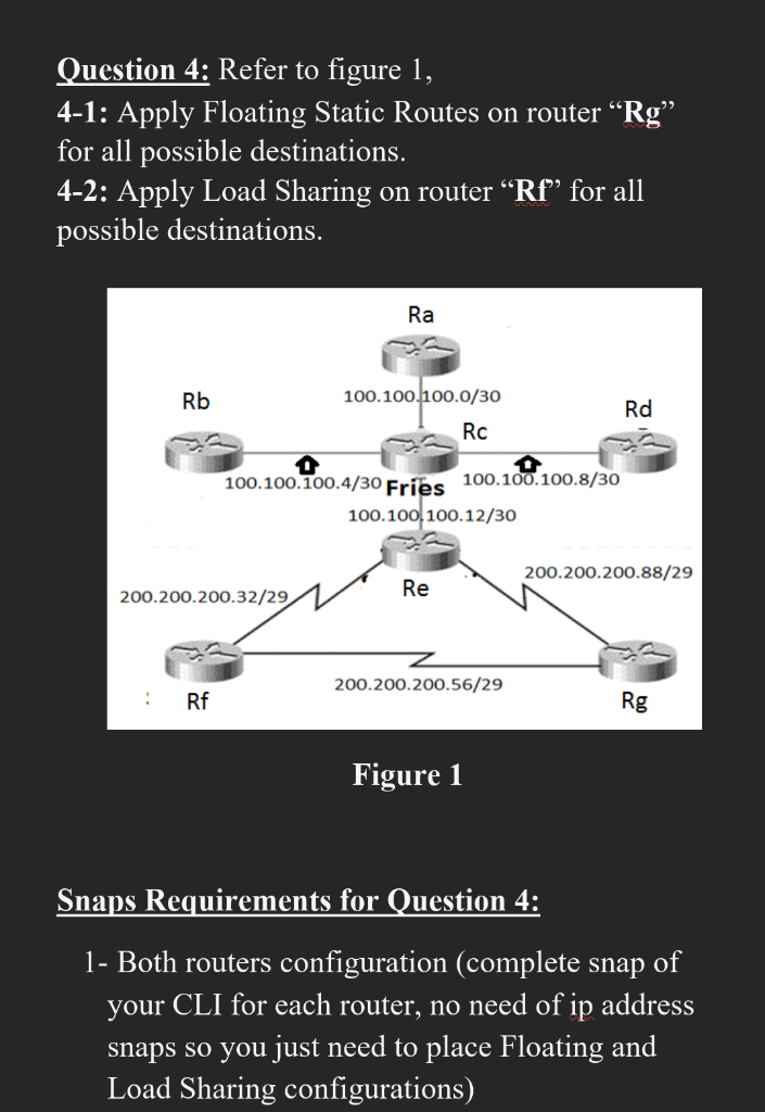 Ouestion 4: Refer to figure 1, 4-1: Apply Floating | Chegg.com