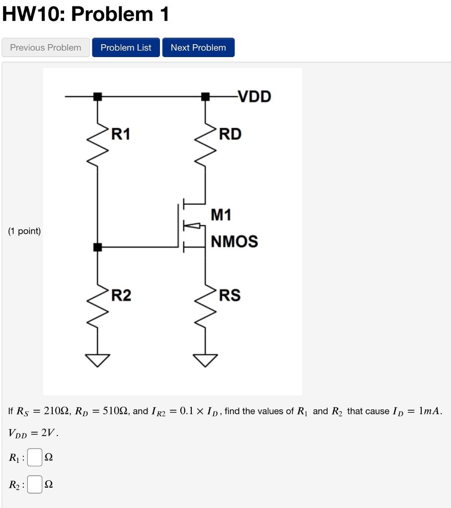 Solved HW10: Problem 1 Previous Problem Problem List Next | Chegg.com