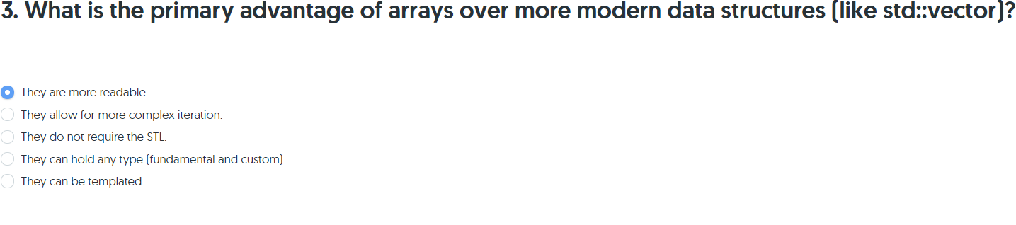 C++ this is referring to built in raw arrays not | Chegg.com