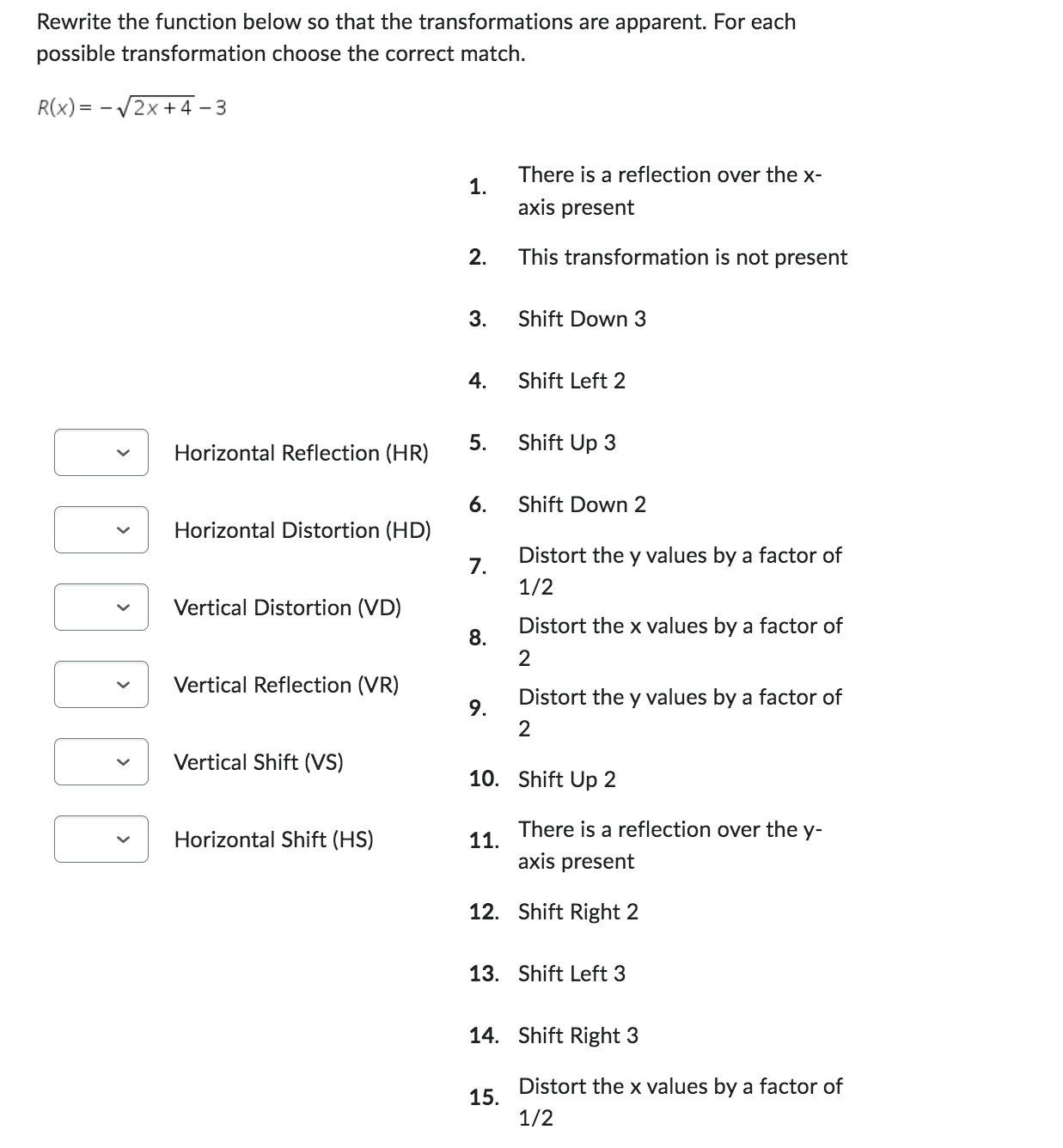 Solved Rewrite the function below so that the | Chegg.com