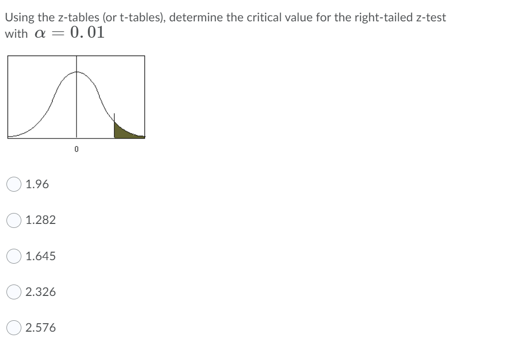 Solved Using the z-tables (or t-tables), determine the | Chegg.com