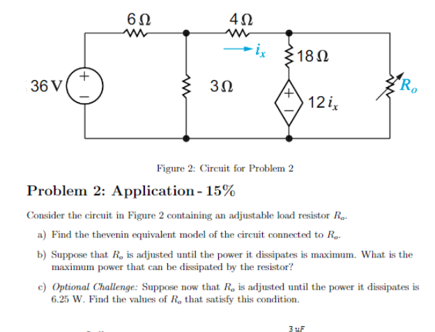 Solved Figure 2: Circuit for Problem 2Problem 2: | Chegg.com