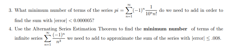 Solved What Minimum Number Of Terms Of The Series