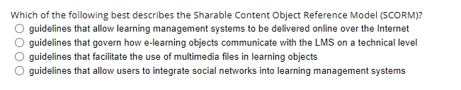 Solved Which of the following best describes the Sharable | Chegg.com
