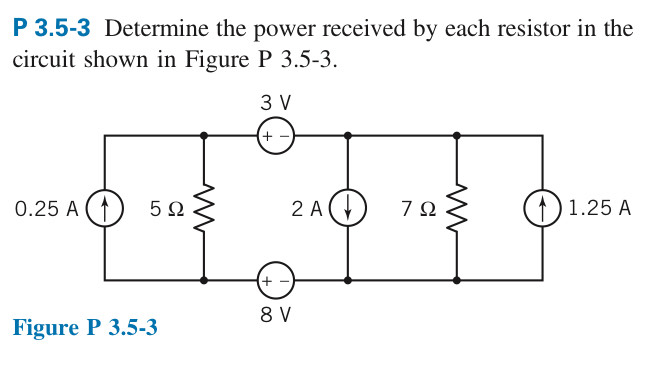 P 3.5-3 Determine the power received by each | Chegg.com P 3.5-3 Determine the power received by each | Chegg.com
