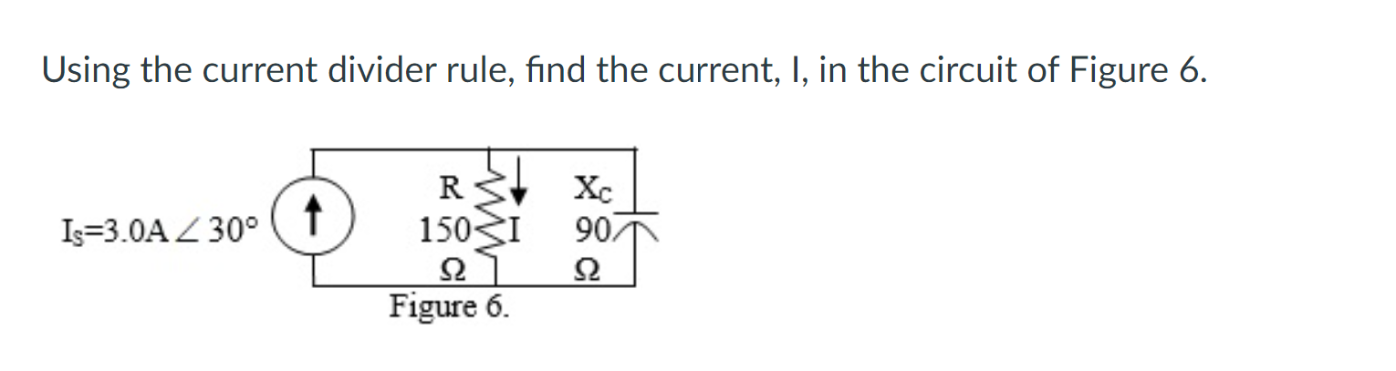 Solved Using the current divider rule, find the current, I, | Chegg.com