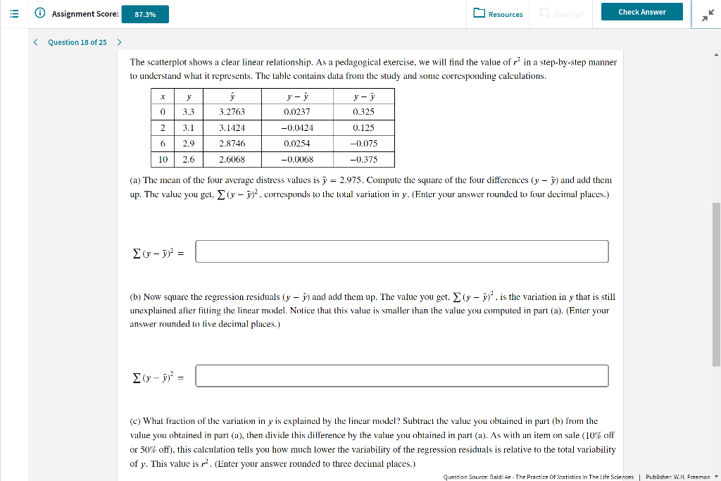 Solved The scatterplot shows a clear linear relationship. As | Chegg.com