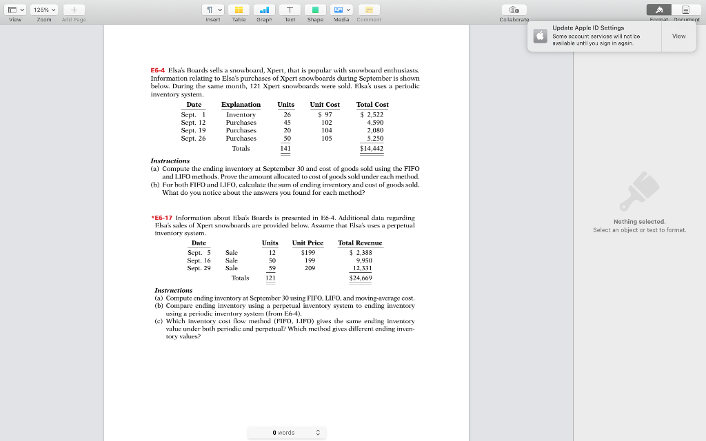 Solved T. QO 126% Zoom + Add Page Tv Insert Vinw Table Graph | Chegg.com