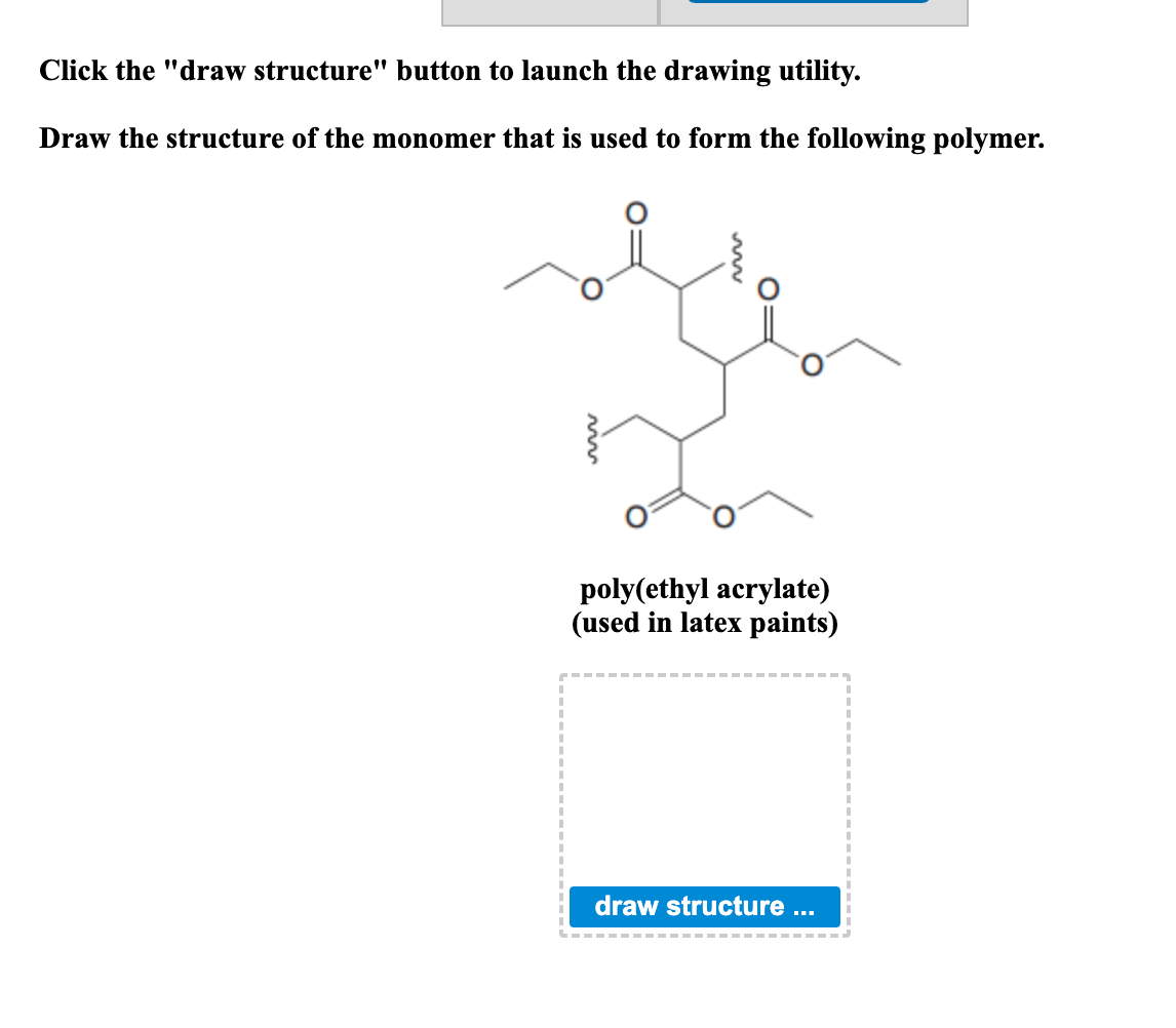Solved Click the "draw structure" button to launch the | Chegg.com