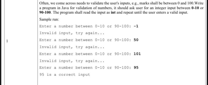 Solved Often, we come across needs to validate the user's | Chegg.com