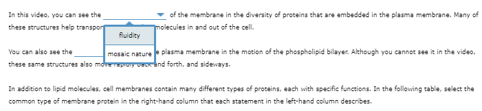 Solved 1. Membrane structure and function The following | Chegg.com