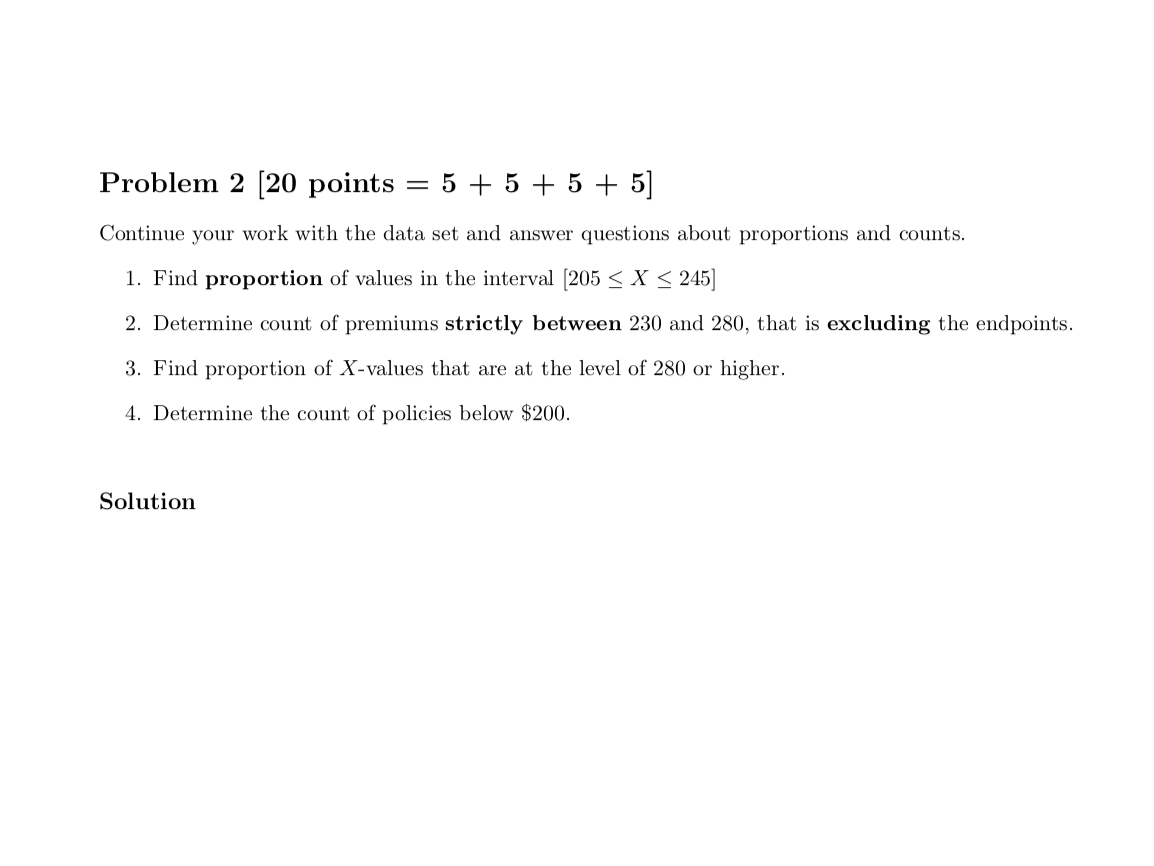 Solved Consider a numerical variable X with recorded | Chegg.com