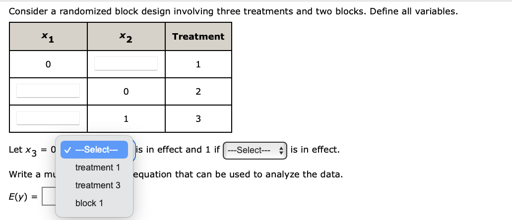 Solved Consider a randomized block design involving three | Chegg.com