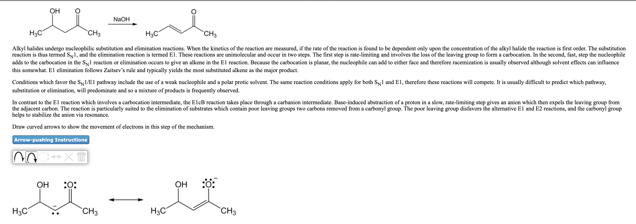Solved NaOH HC CH3 H3C CH3 Alkyl halides undergo | Chegg.com