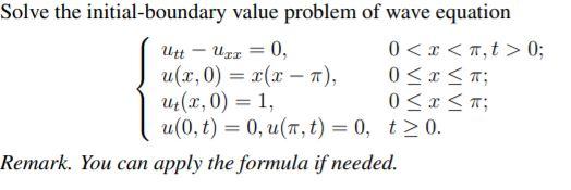 Solved Uzx = 0, Solve the initial-boundary value problem of | Chegg.com