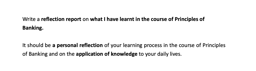 Solved Write a reflection report on what I have learnt in | Chegg.com