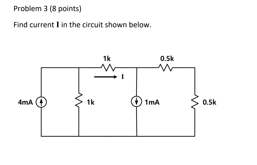 Solved Problem 1 (4 points) Determine voltages V1, V2, V3, | Chegg.com
