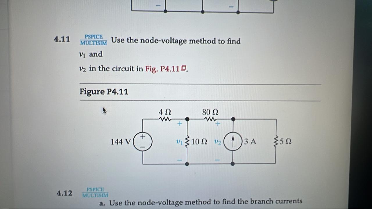Solved Analyze The Circuit Using The Node Voltage Method To 