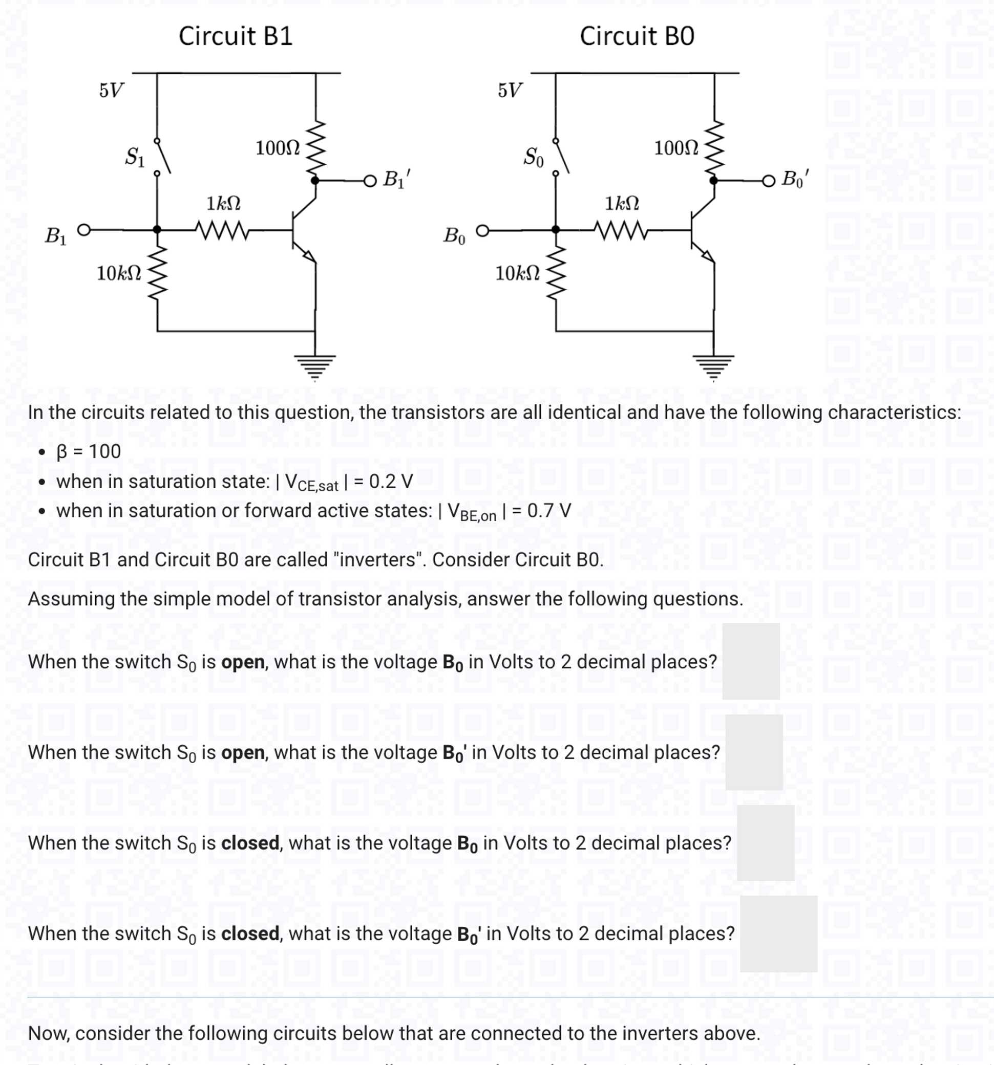 Solved In the circuits related to this question, the | Chegg.com