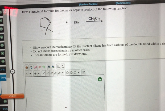 Solved Review Topics References Draw a structural formula | Chegg.com