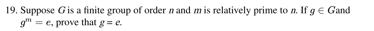 Solved 19. Suppose \\( G \\) is a finite group of order \\( | Chegg.com