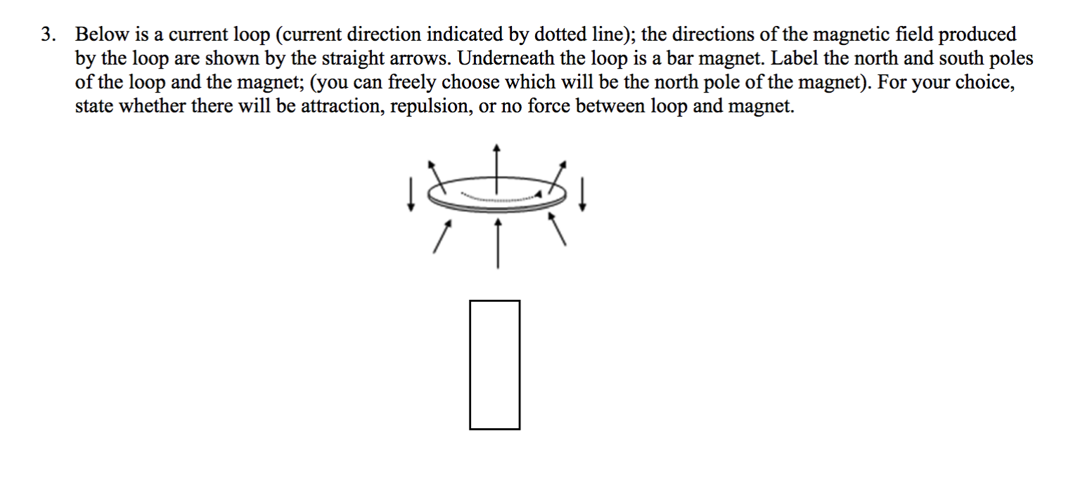 Solved 3.Below is a current loop (current direction | Chegg.com