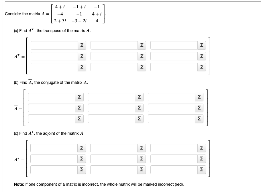 Solved Consider the matrix | Chegg.com