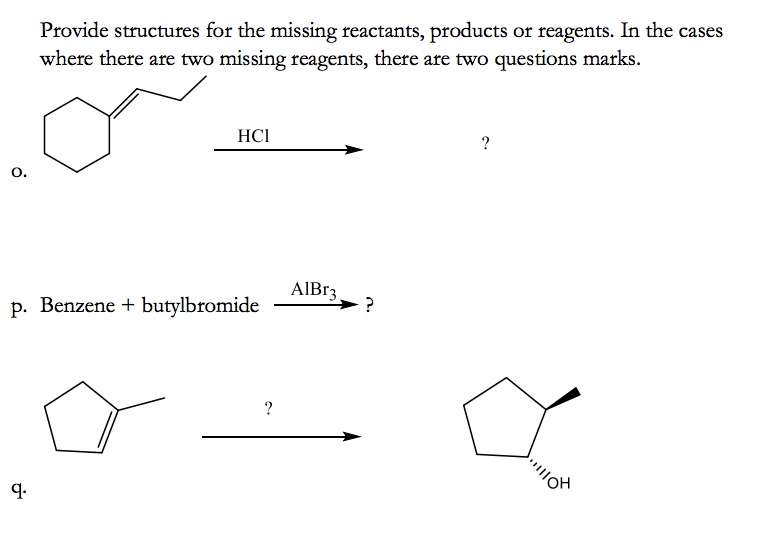 Solved Provide structures for the missing reactants, | Chegg.com