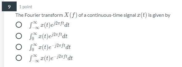 Solved 7 1 point Using the duality property of the Fourier | Chegg.com