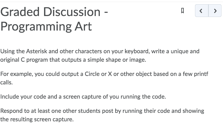 Solved Graded Discussion - Programming Art Using the | Chegg.com