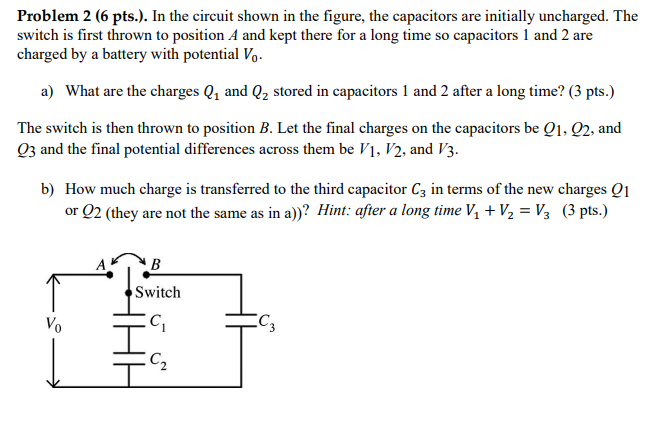 Solved Problem 2 (6 pts.). In the circuit shown in the | Chegg.com