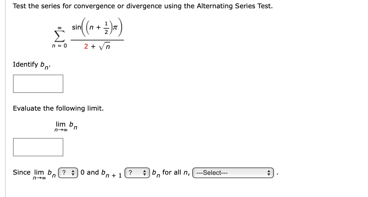 Solved Test the series for convergence or divergence using | Chegg.com