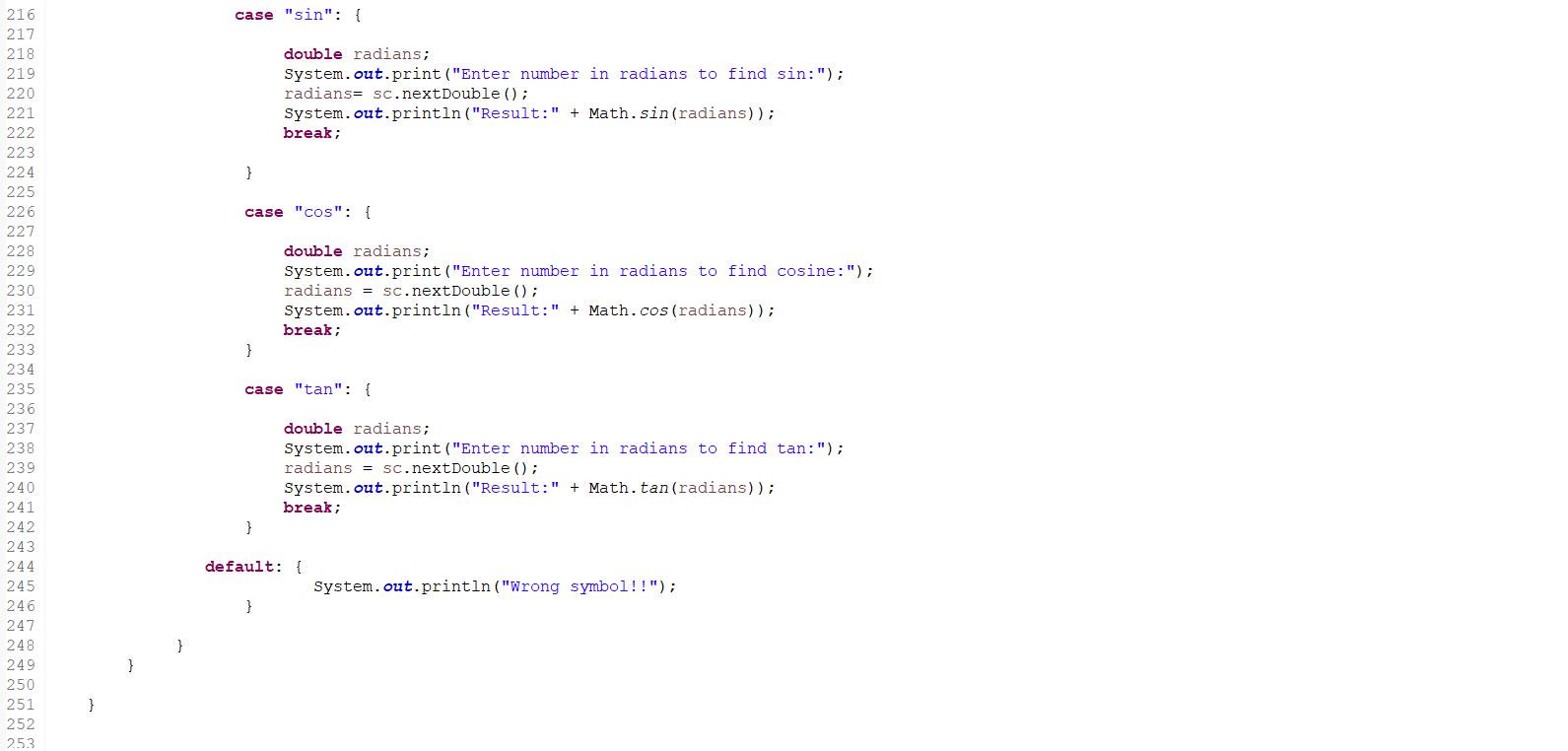 Solved class Main Iblic static void StandardMode () ( try | Chegg.com