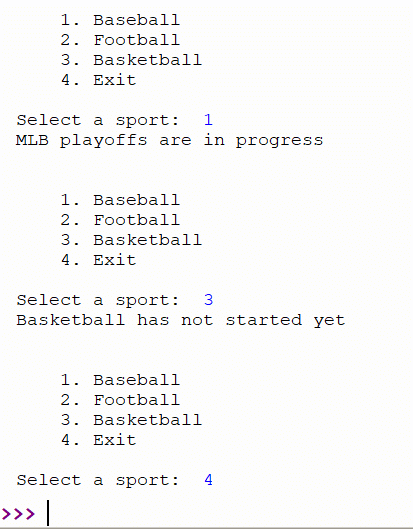 Solved Write a program that displays 3 menu options | Chegg.com