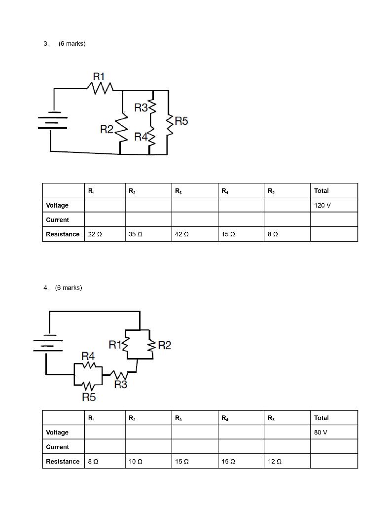 Solved Circuit Analysis Assignment Determine the missing | Chegg.com