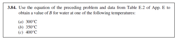 Use the equation of the preceding problem and data | Chegg.com