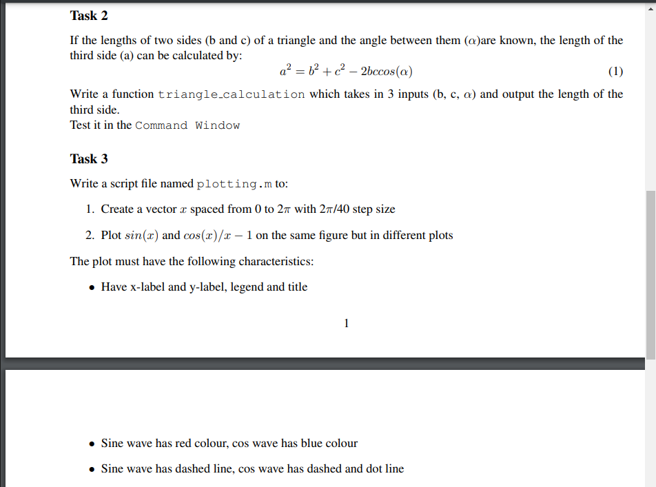 Solved If the lengths of two sides (b and c) of a triangle | Chegg.com