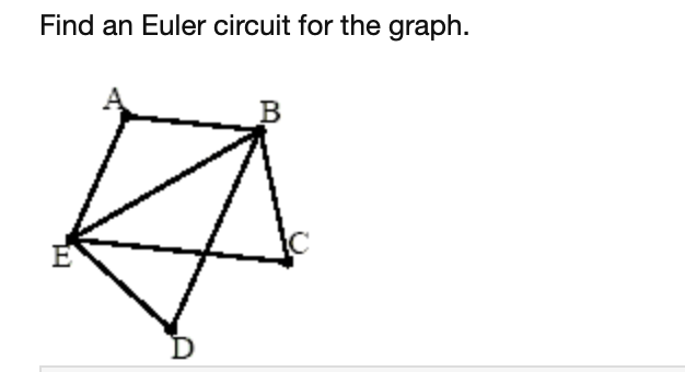 Solved Find an Euler circuit for the graph. | Chegg.com