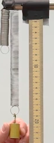 Solved a mass on a spring, the spring is then pulled down | Chegg.com