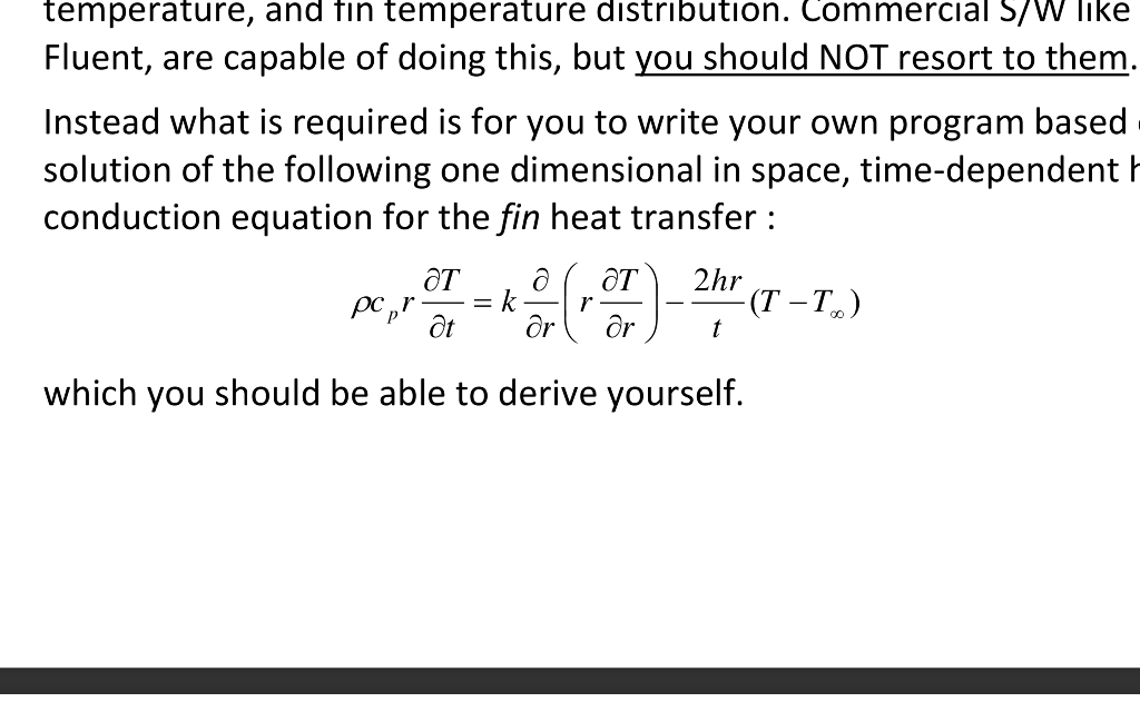 Title: Computation of the transient heat transfer | Chegg.com