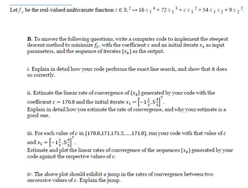 Let f be the real-valued multivariate function x ERP | Chegg.com