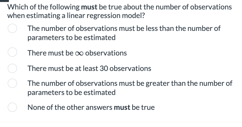 Solved Which of the following must be true about the number | Chegg.com