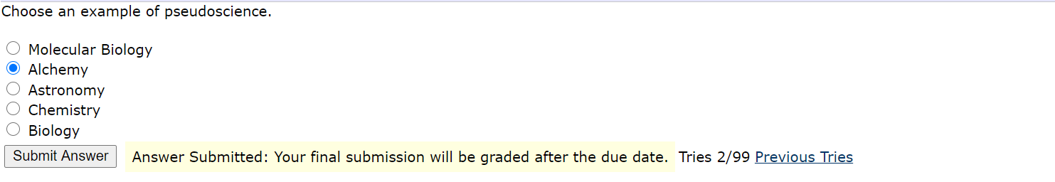 Solved Choose an example of pseudoscience. Molecular Biology | Chegg.com