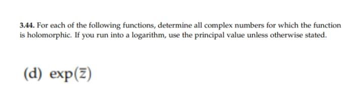 Solved 3.44. For each of the following functions, determine | Chegg.com