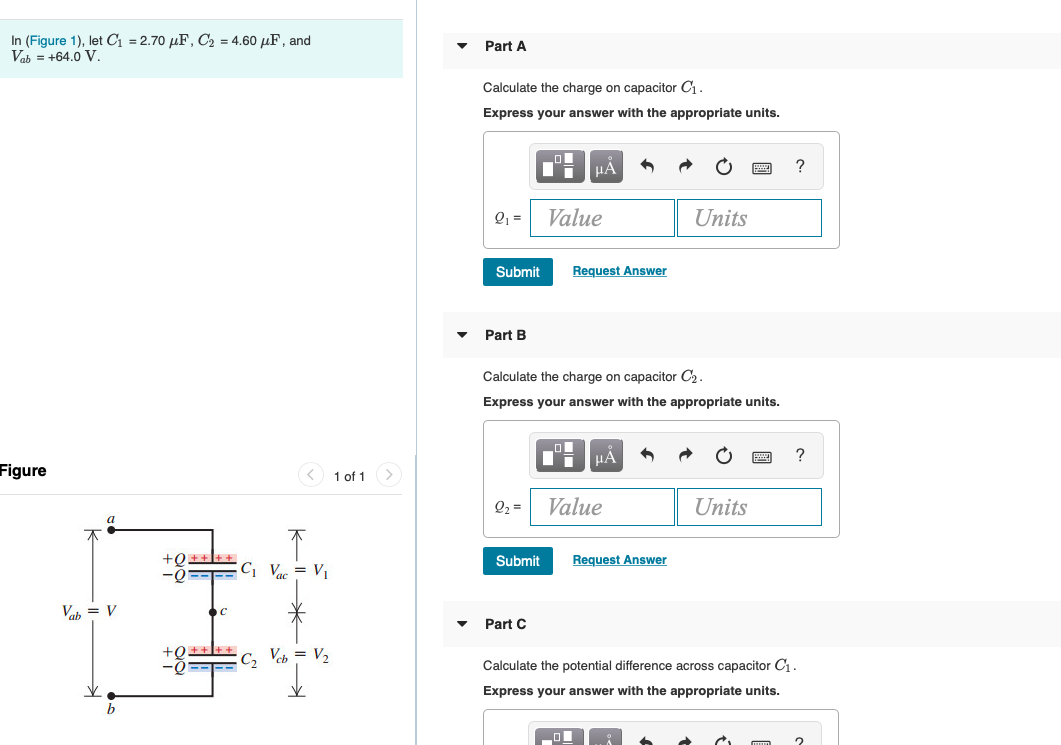 Solved Calculate the potential difference across capacitor | Chegg.com