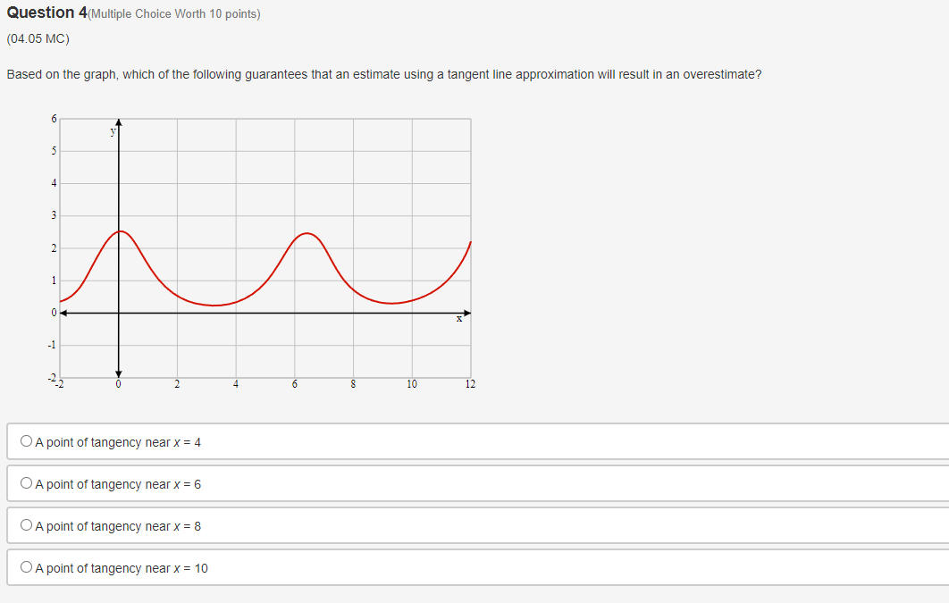 Solved Question 4 (Multiple Choice Worth 10 points) (04.05 | Chegg.com