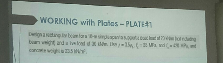 Solved WORKING with Plates - PLATE#1 Design a rectangular | Chegg.com