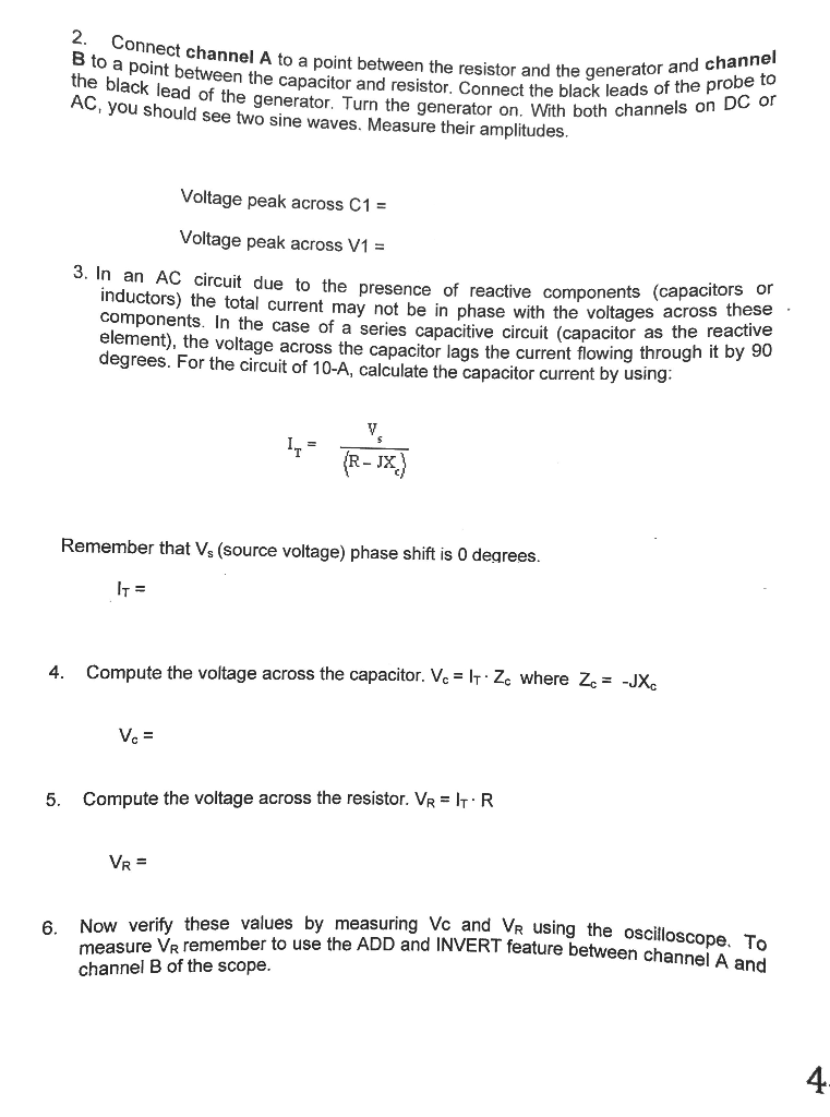Solved Experiment 10: Series & Parallel RC circuits As you | Chegg.com
