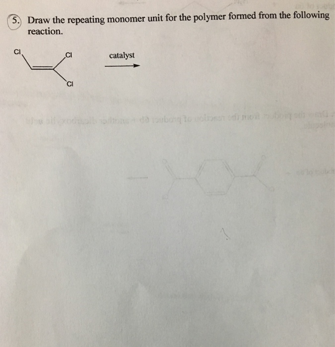 Solved Draw the repeating monomer unit for the polymer | Chegg.com